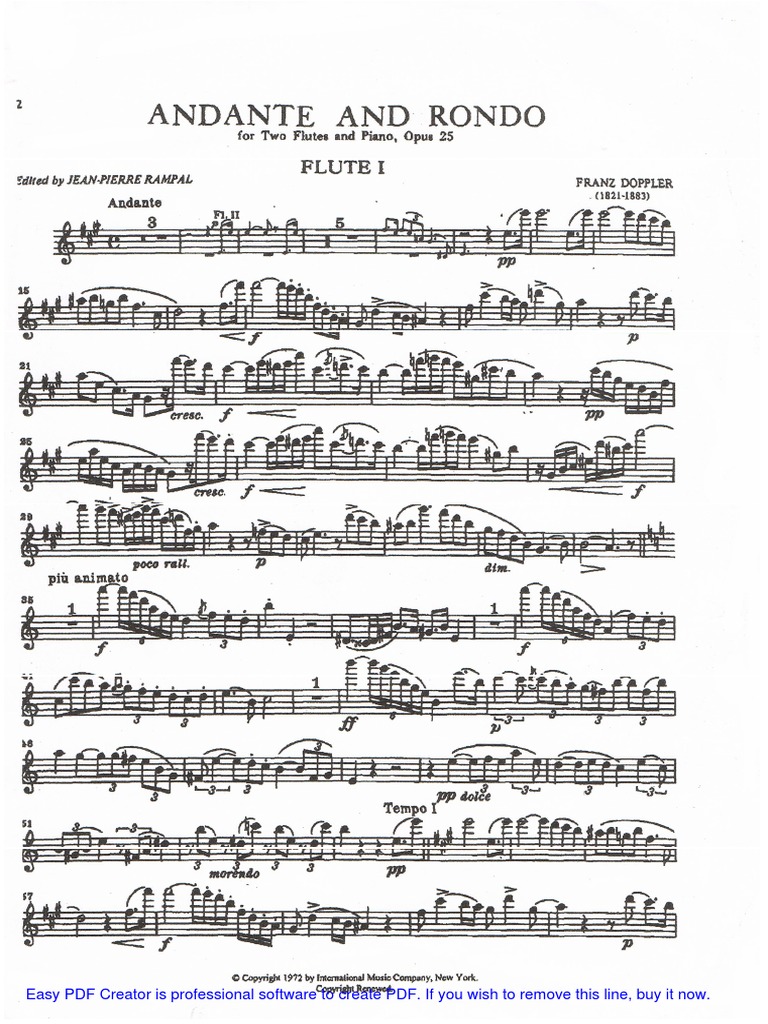 Andante Et Rondo Doppler | PDF