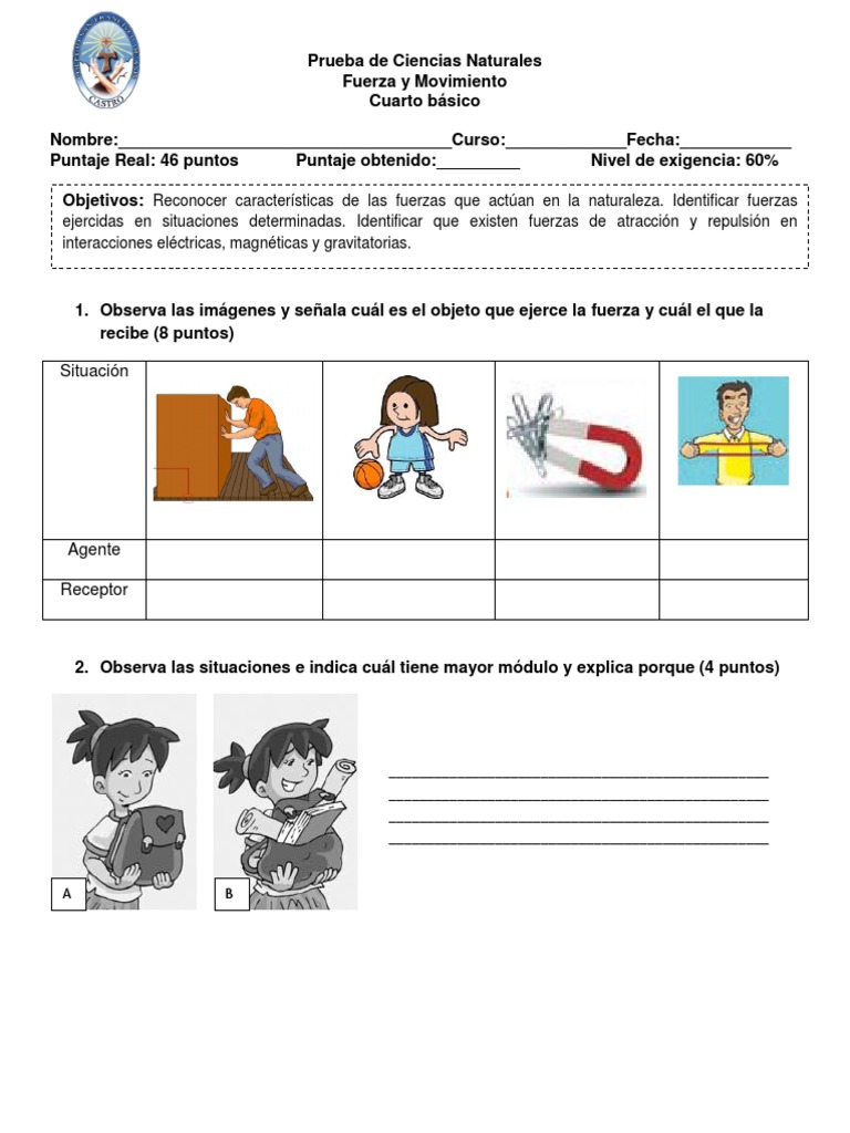 Fuerza y Movimiento 4to | PDF | Imán | Fuerza