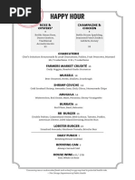 Le Colonial Social Hour Menu | PDF