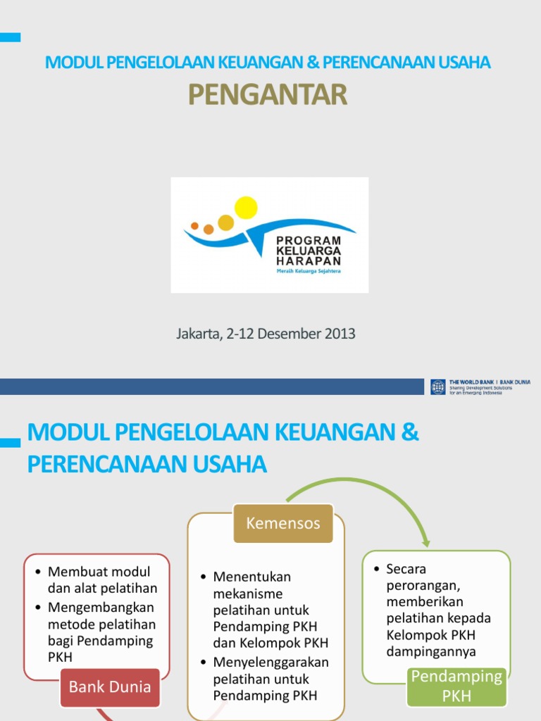 Pengantar: Modul Pengelolaan Keuangan & Perencanaan Usaha | PDF