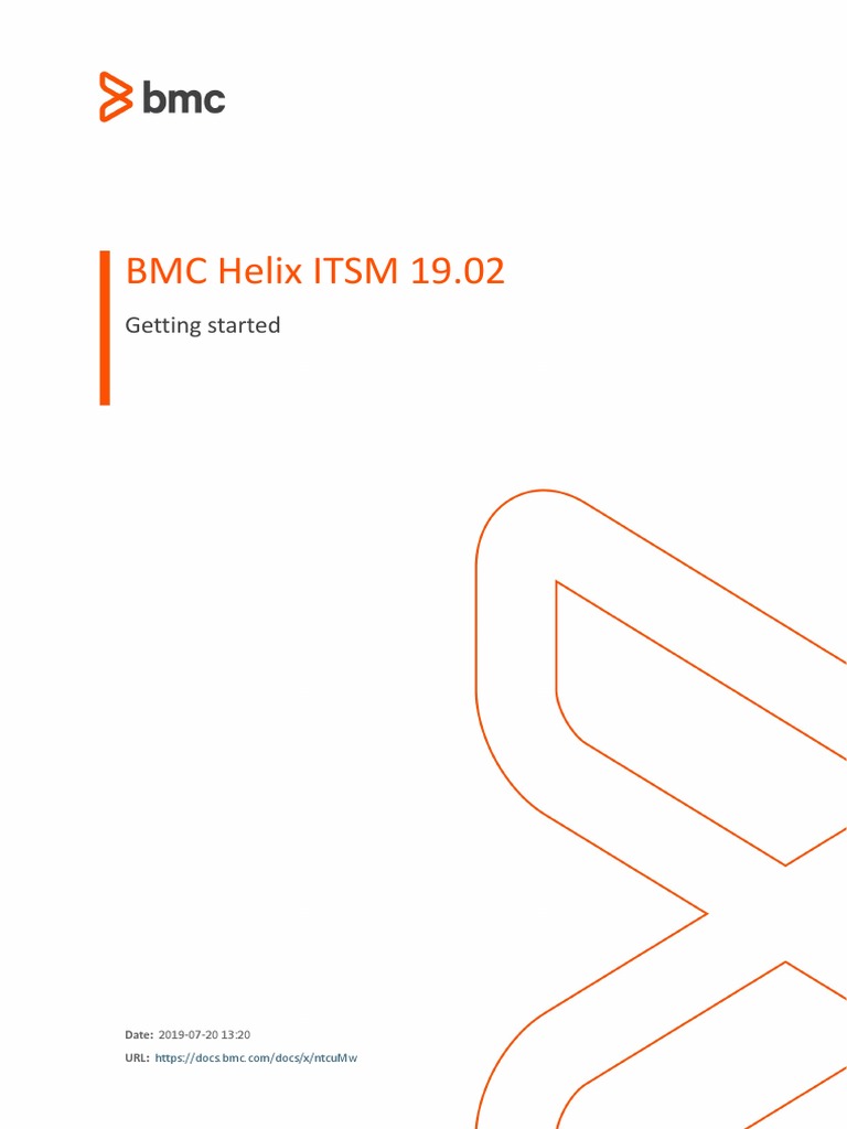 BMC Helix ITSM 19.02 - Getting Started - 07!20!2019 | PDF | It Service ...