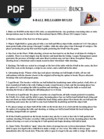 10 Balls Billiard Rules | PDF | Cue Sports | Individual Sports