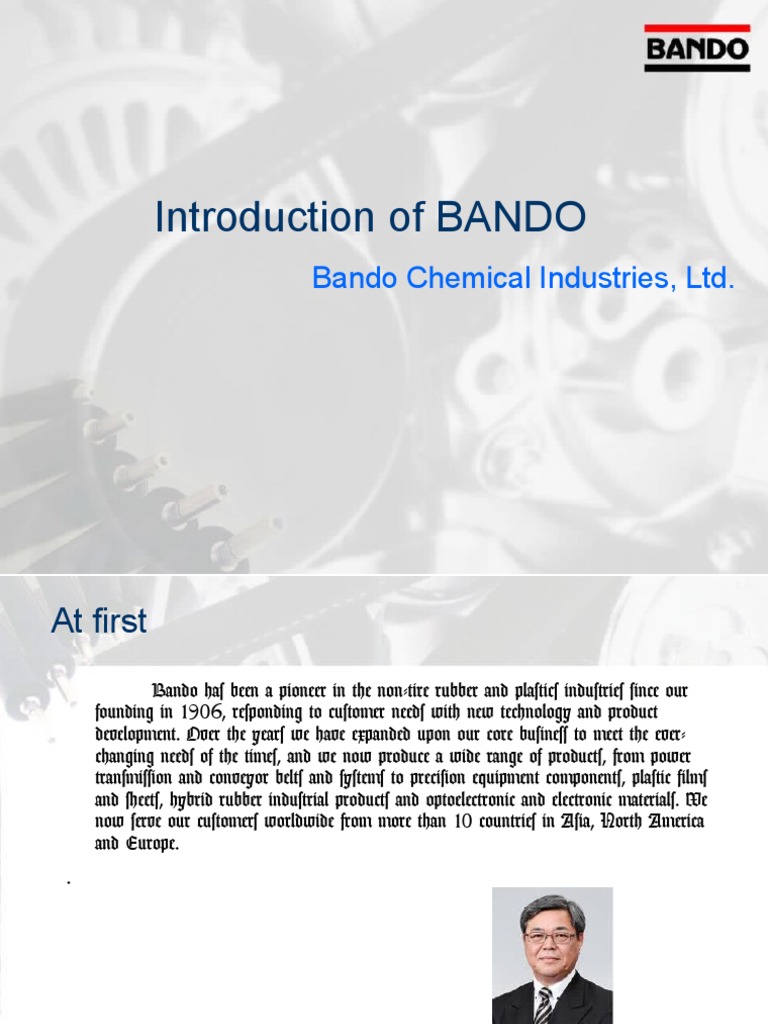 Bando Chemical Industries: A Global Leader in Rubber and Plastic ...