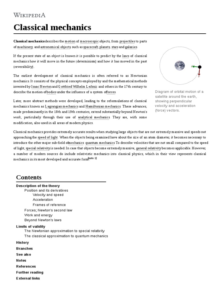 Classical Physics | PDF | Classical Mechanics | Force