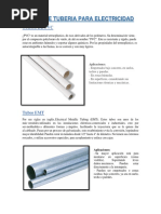 Tipos de Canalizaciones Eléctricas | PDF | Cloruro de polivinilo | Tubería (transporte de fluidos)