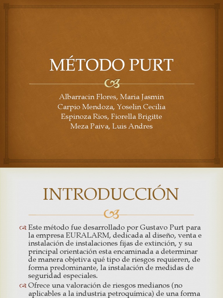 Método Purt | Descargar gratis PDF | Riesgo | Naturaleza