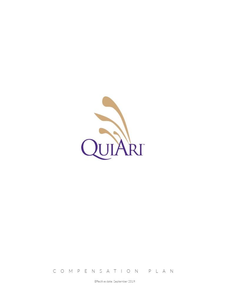 QuiAri Comp Plan FINAL | PDF | Sales | Business
