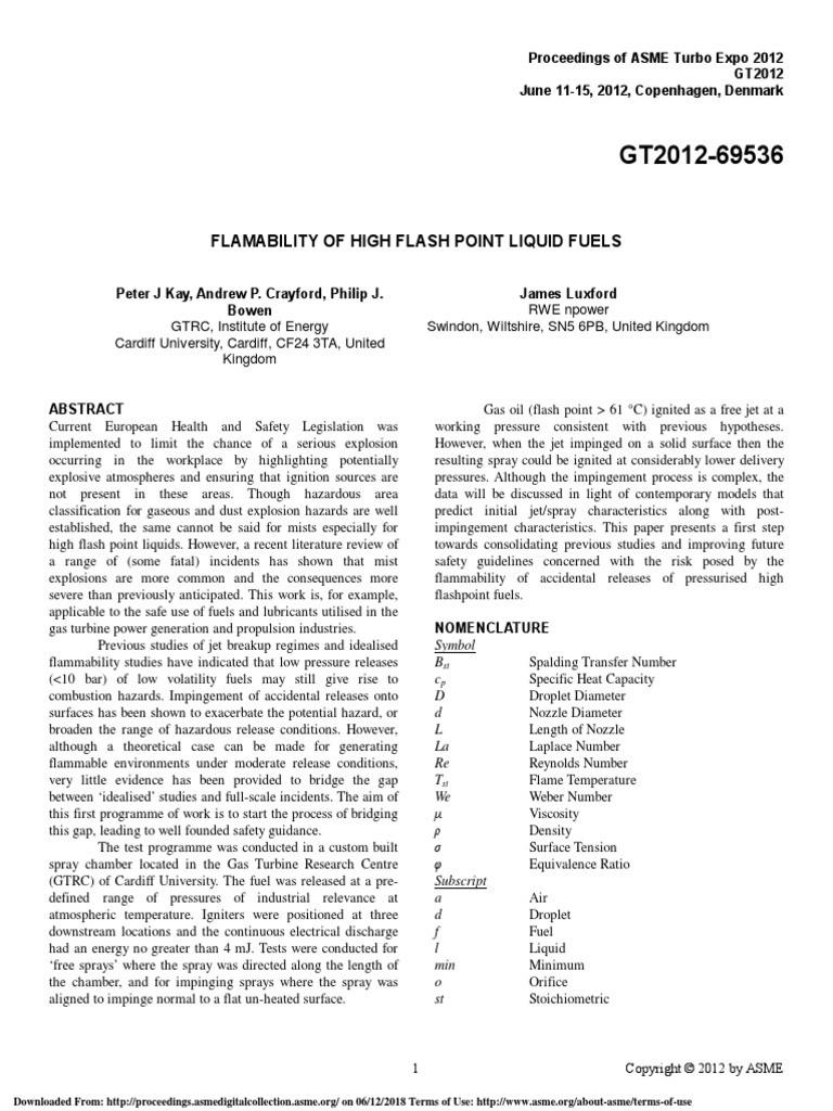 Flash Point | PDF | Drop (Liquid) | Combustion