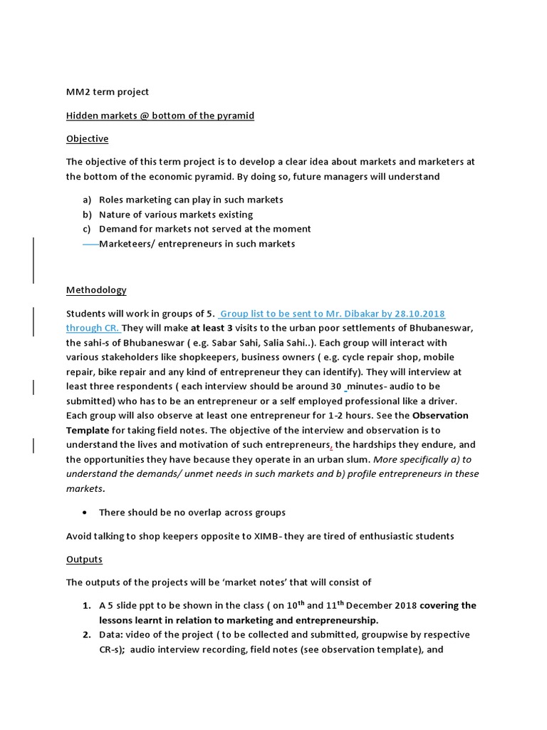 Marketing Management Project | PDF