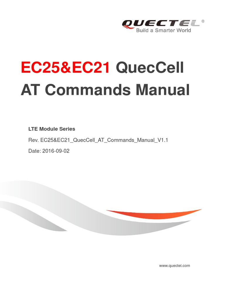 Quectel EC25&EC21 QuecCell AT Commands Manual V1.1 PDF | PDF | Decibel ...