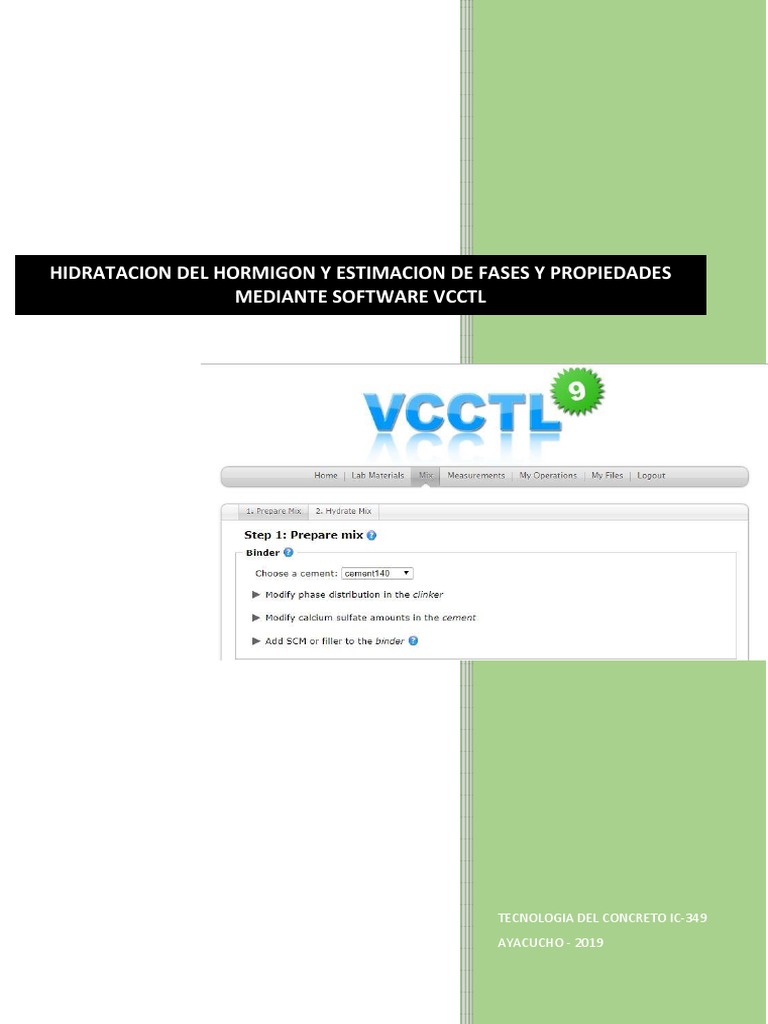 Modelamiento de Concreto con VCCTL | PDF | Hormigón | Cemento