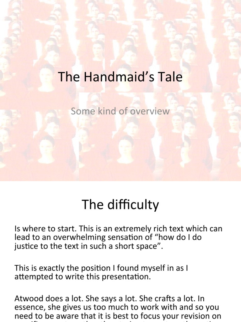 The Handmaid's Tale - Revision | PDF | Feminism | Gender Studies