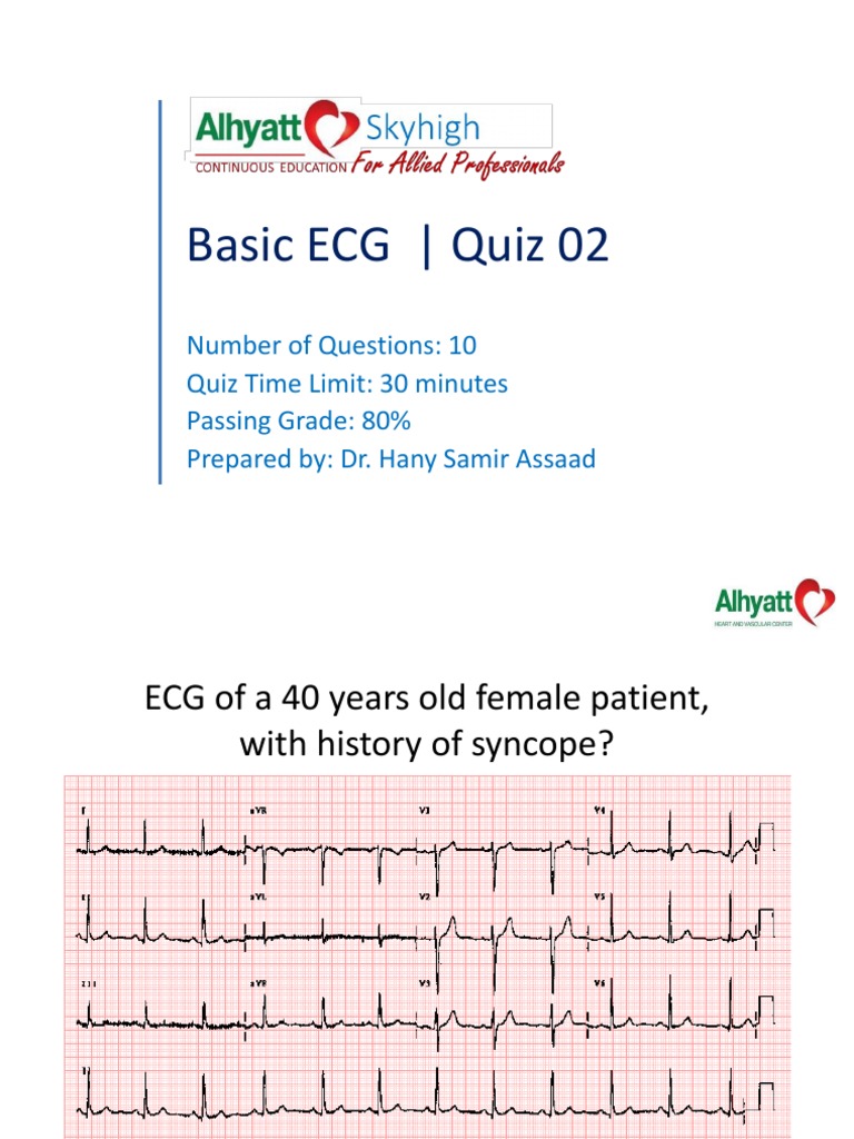 ECG Exam 02 | PDF