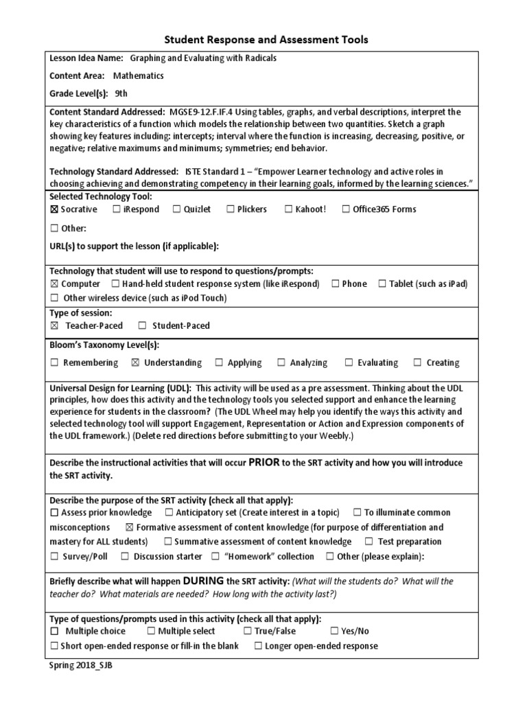 Student Response Tools | PDF | Educational Assessment | Learning