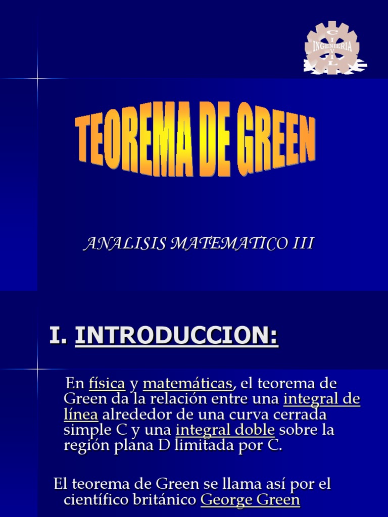 Teorema de Green | PDF | Curva | Derivado