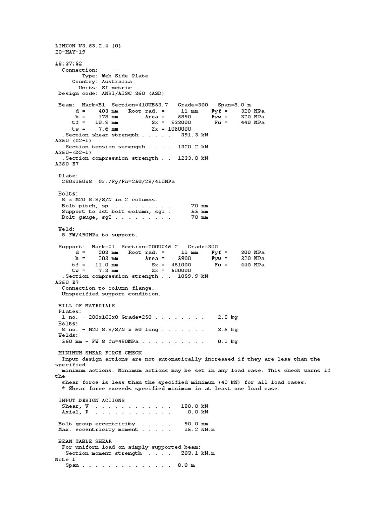 LIMCON | PDF | Beam (Structure) | Bending