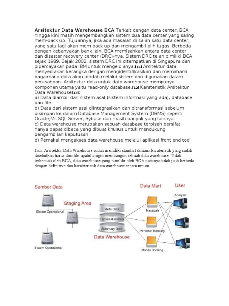 Arsitektur Data Warehouse BCA | PDF