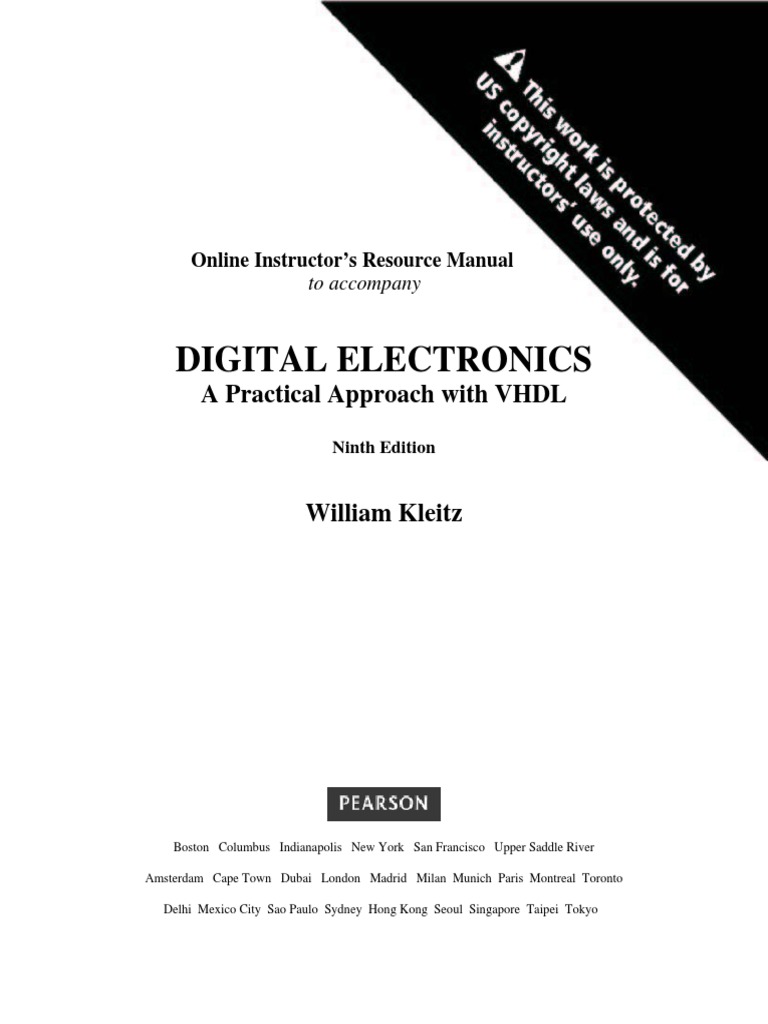 Digital Electronics: A Practical Approach With VHDL | PDF | Logic Gate | Hardware Description ...