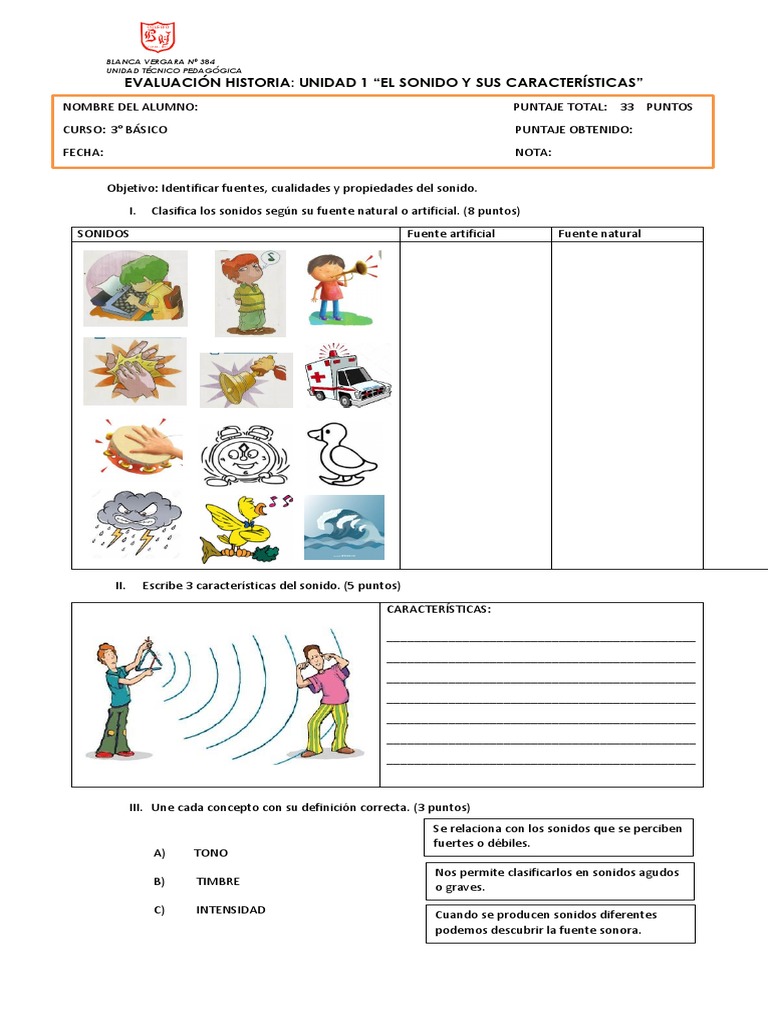 El Sonido Ciencias Naturales Tercer Grado - Image to u