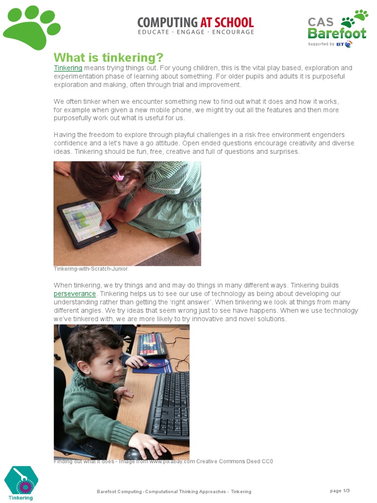 What Is Tinkering | PDF | Computing | Cognition