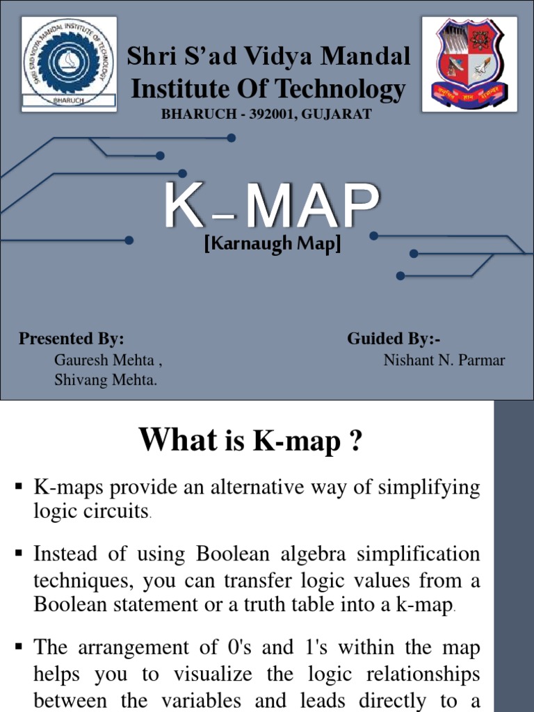 Simplifying Logic Circuits Using Karnaugh Maps: A Presentation on ...