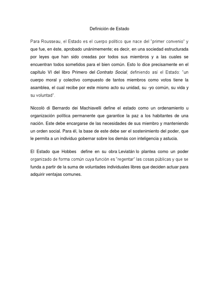 Definición de Estado | PDF