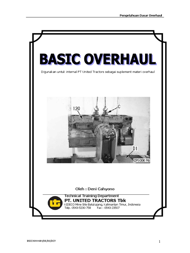Panduan Dasar Proses Overhaul | PDF