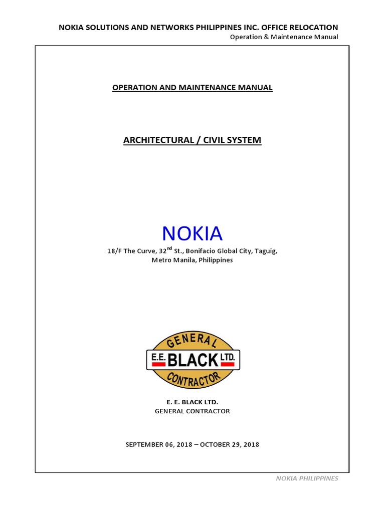 Nokia Philippines Office Relocation Manual | PDF