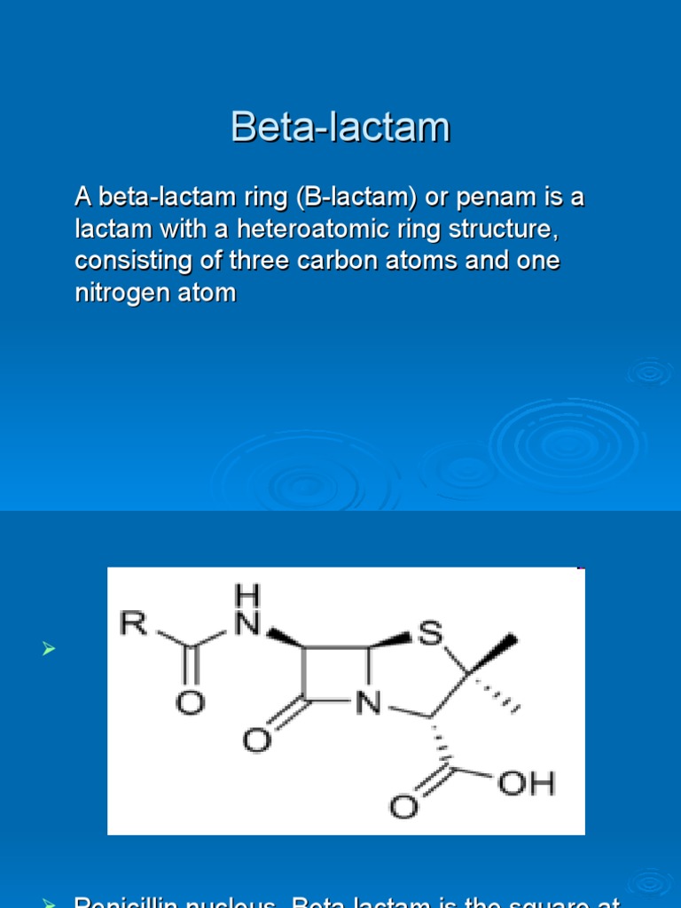 Beta Lactam | Download Free PDF | Penicillin | Beta Lactamase