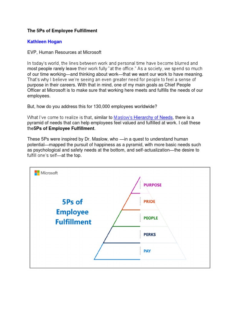 5Ps of Employee Engagement | PDF | Self Actualization | Metaphysics Of Mind