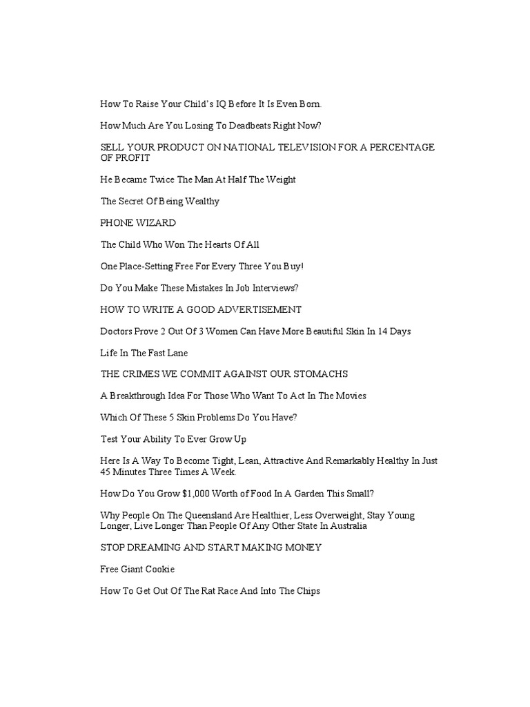 Greatest Headlines PDF | PDF | Money | Business