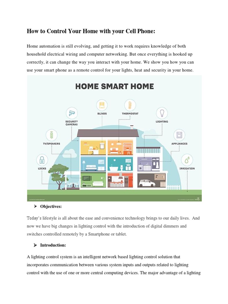 Smartphone Home Automation Guide | PDF | Arduino | Bluetooth