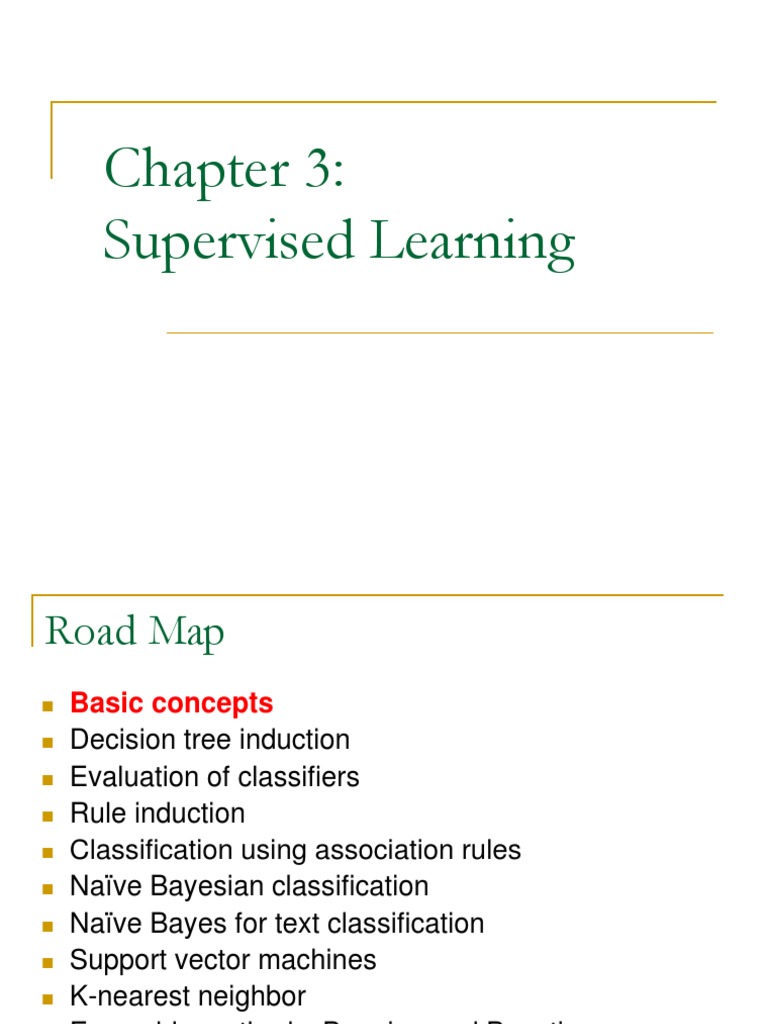 CS583 Chapter 4 Supervised Learning | PDF | Statistical Classification | Sensitivity And Specificity