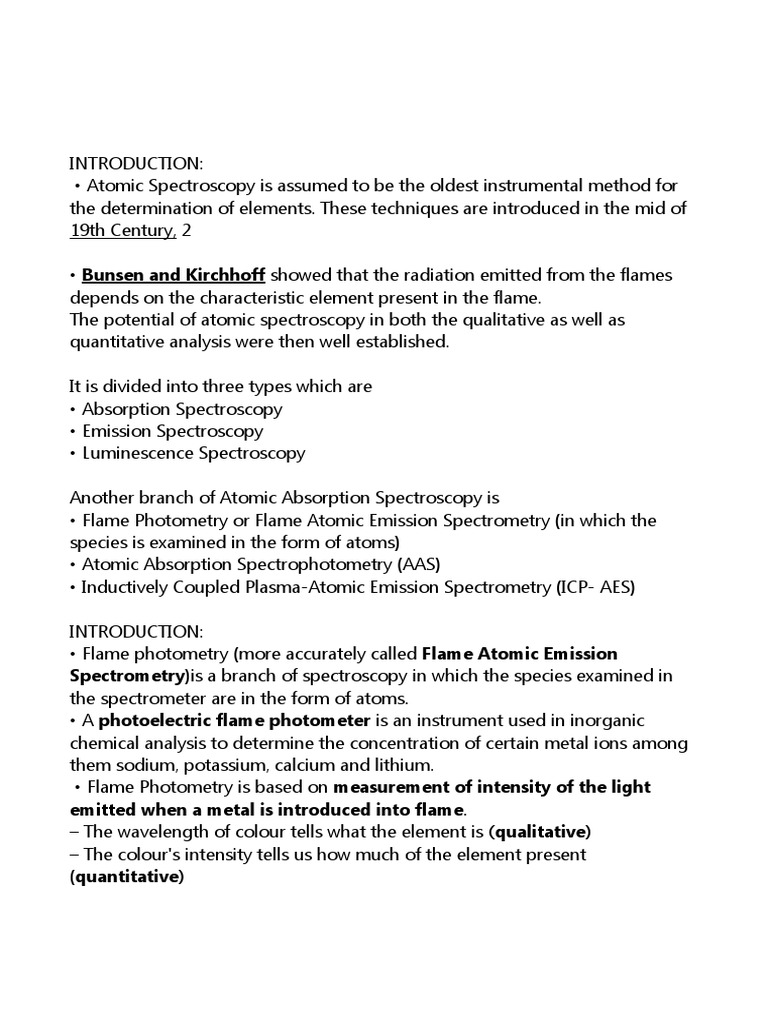 Flame Photometry | PDF | Emission Spectrum | Fluorescence