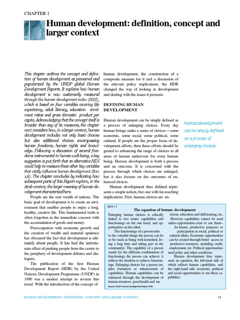 Understanding Human Development Concepts | PDF | Human Development ...