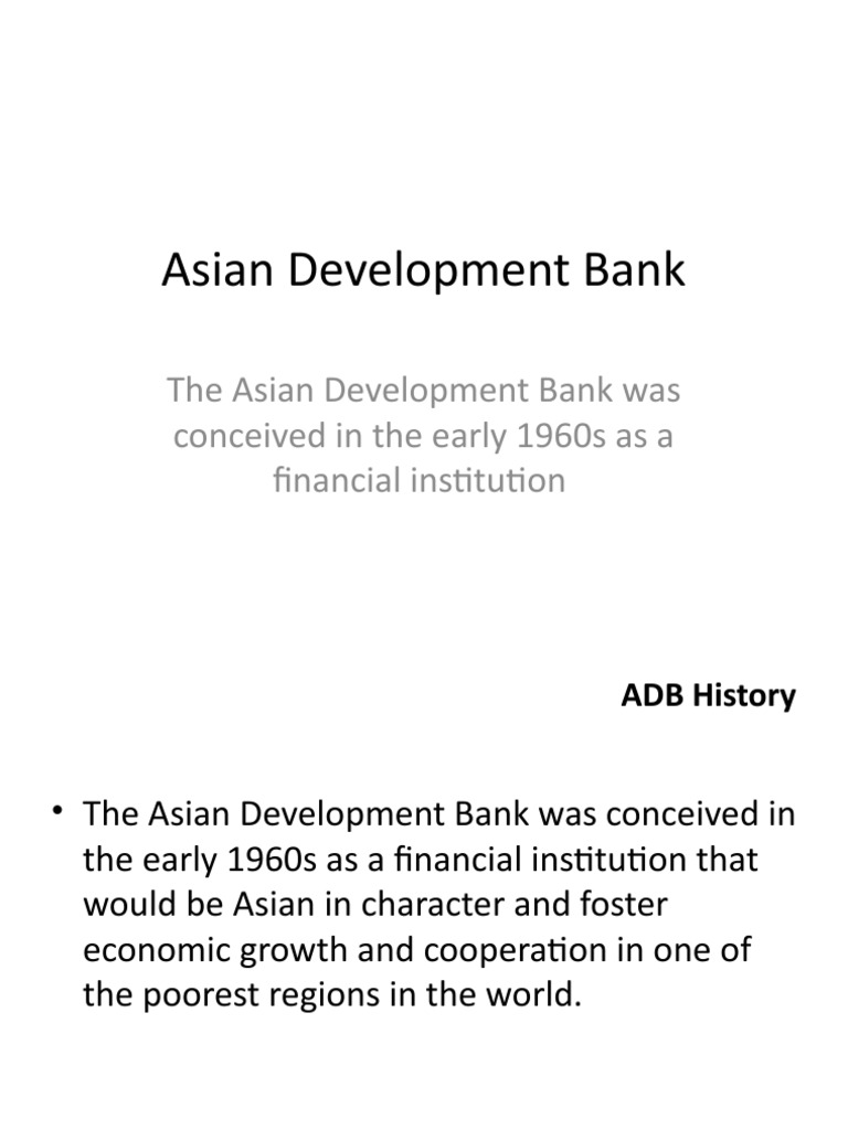 Asian Development Bank | PDF | Asian Development Bank | Infrastructure