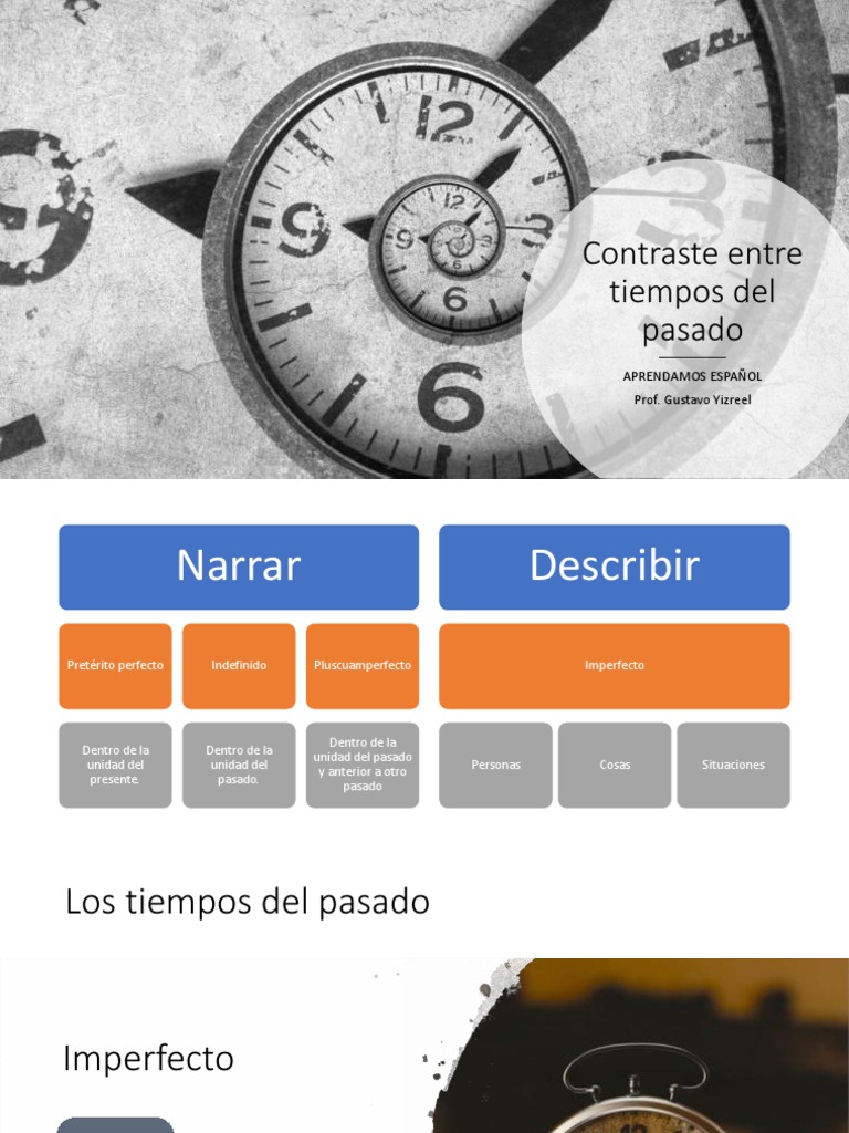 Contraste Entre Tiempos Del Pasado | PDF