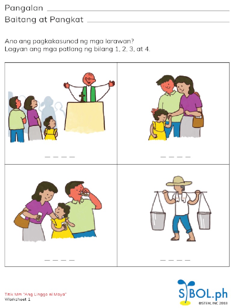 Grade 1 Filipino Titik MM Worksheet 1 | PDF