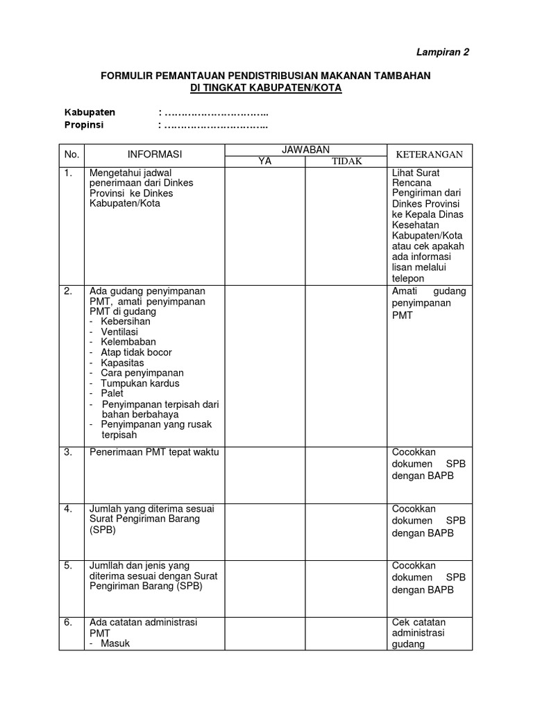 Format Laporan Pmt Pdf
