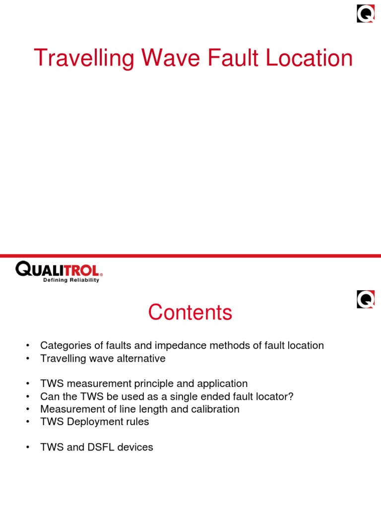 Accurate Fault Location for Overhead Transmission Lines Using Travelling Wave Technology | PDF ...