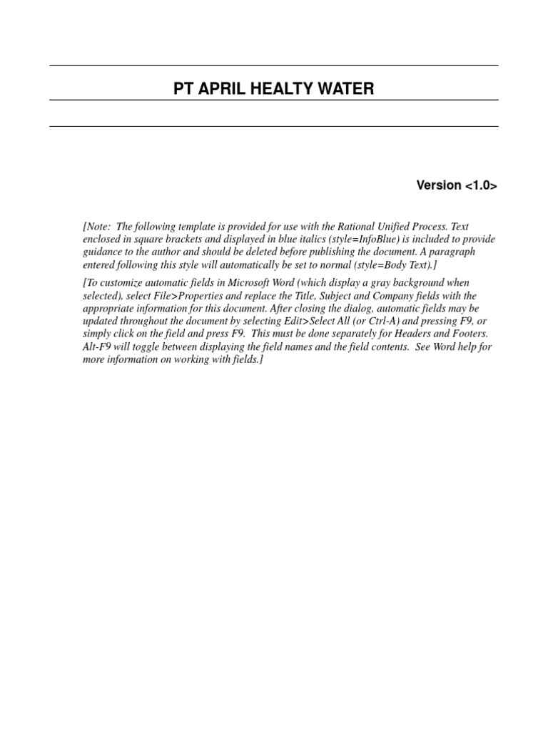 Requirements Management Plan | PDF | Microsoft Word | Risk