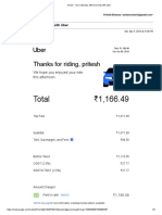 Uber Bill | PDF | Invoice | Payments