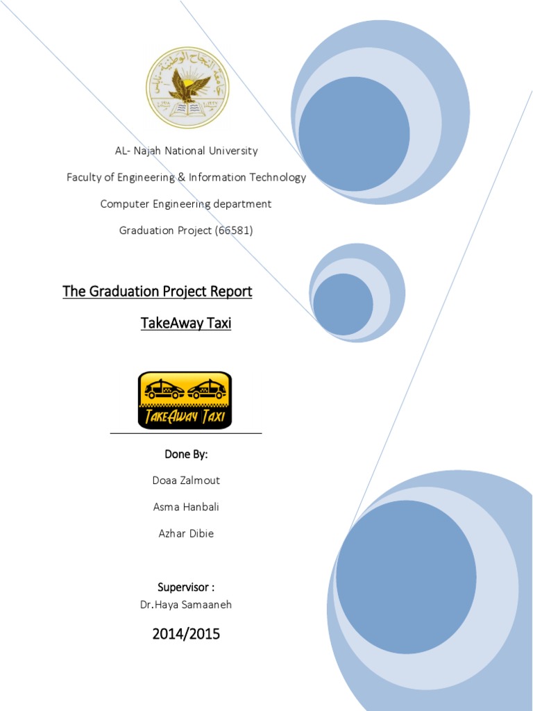 The Graduation Project Report Takeaway Taxi | Download Free PDF ...