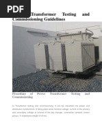 Power Transformer Pre Commisioning Checklist | PDF | Transformer | Relay