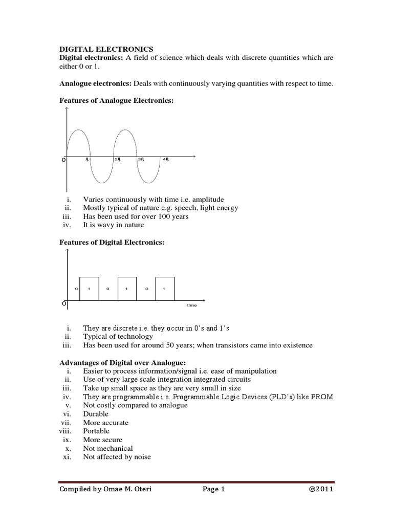 Digital Electronics | PDF | Logic Gate | Analogue Electronics