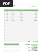 Daily Cash Out Closing Sheet Template | PDF