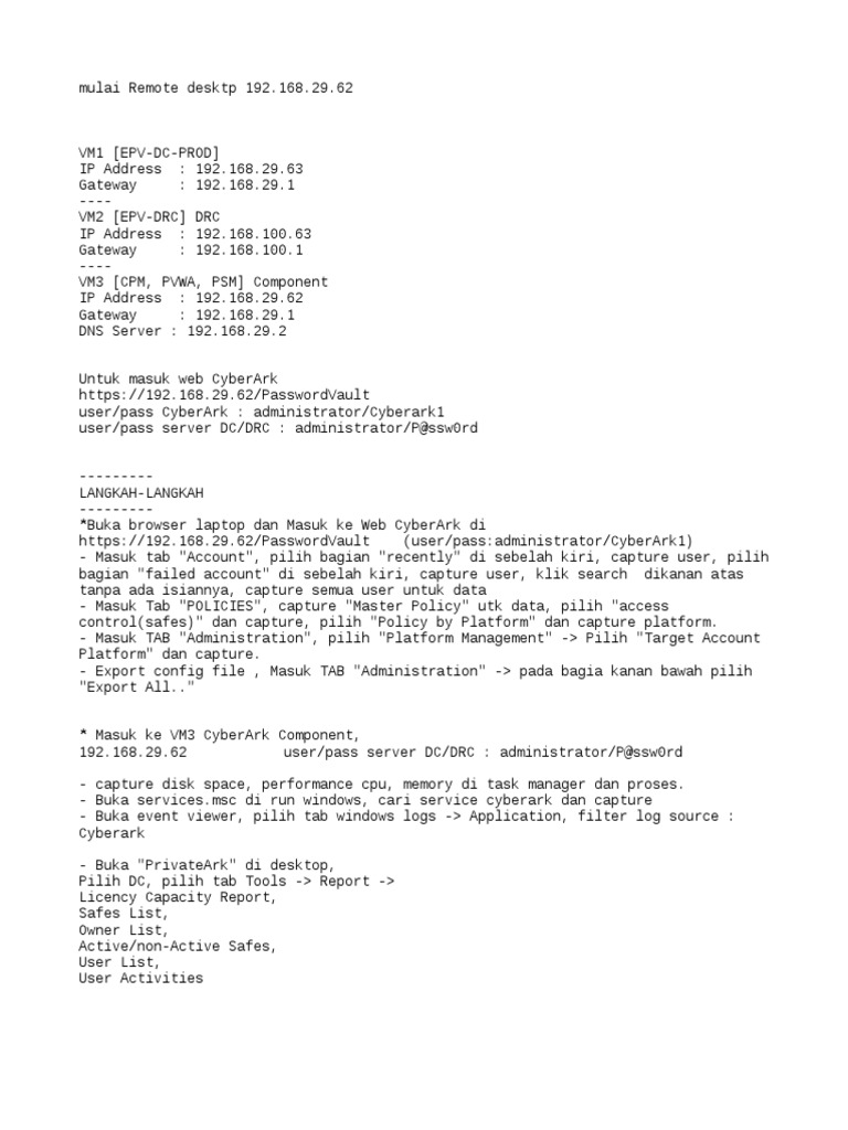 Cyber Ark | PDF | Remote Desktop Services | Computer Architecture
