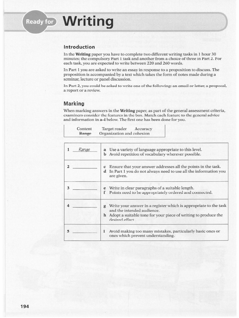 Writing-Ready For Advanced | PDF