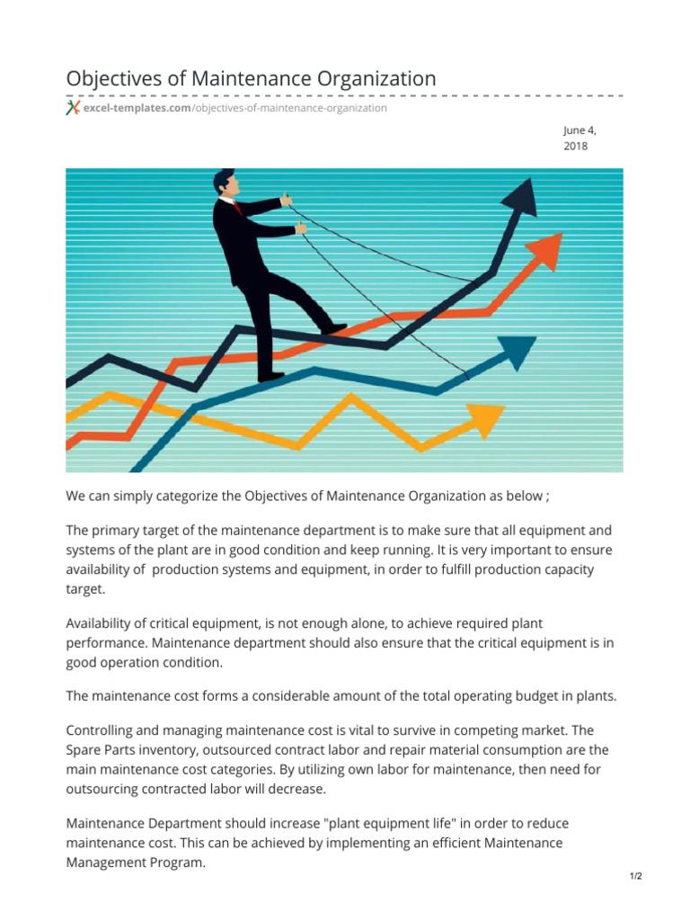 Objectives of Maintenance Organization | Download Free PDF | Inventory ...