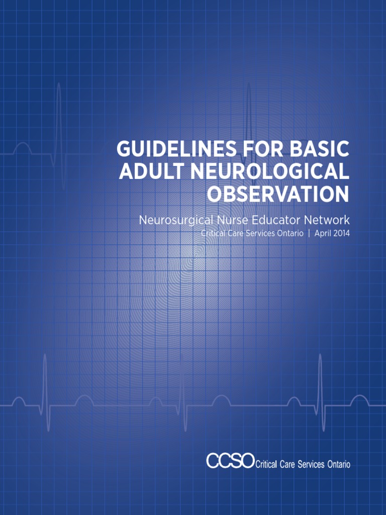 Guidelines For Basic Adult Neurological Observation: Neurosurgical ...